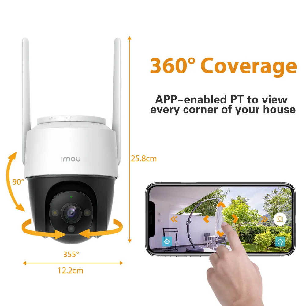កាមេរ៉ាសុវត្ថិភាព imou Cruiser 4MP IPC-S42FP Outdoor Wi-Fi PT Camera